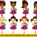 Back to School Clipart - Vector School Clipart, School Girls Clipart ...