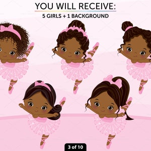 African American Ballerina Clipart Vector Ballerina Clipart, Ballet ...