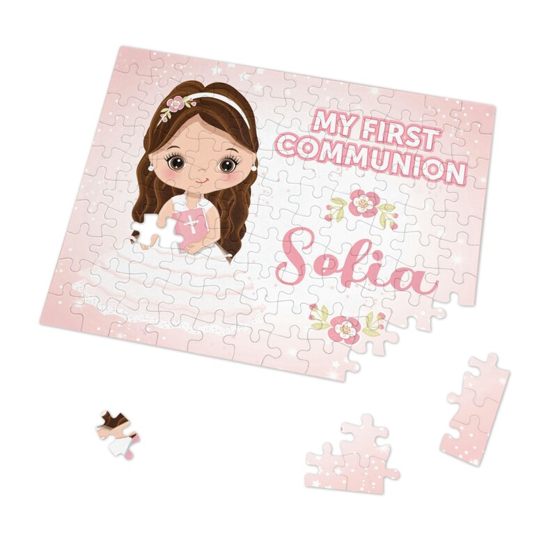 First Communion Puzzle First Communion Gift for Girl - Etsy