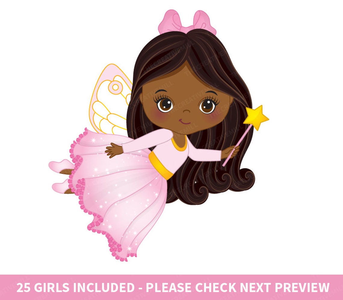 25 Fairies Clipart Vector Fairy Clipart Princess Clipart | Etsy Canada