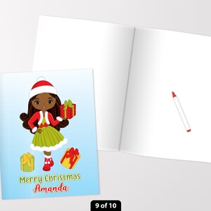 Christmas Girls Clipart - Vector Christmas Girls Clipart, African ...