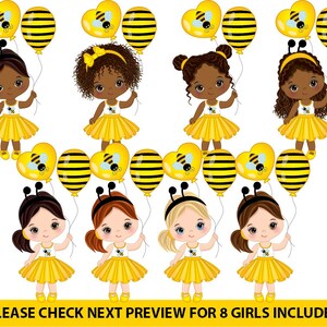 Bee Clipart - Vector Bee Clipart, Girl Clipart, Bee Girls Clipart ...