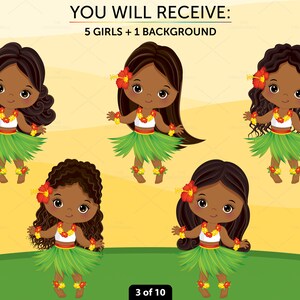 Luau Girl Clipart - Vector Hawaiian Girl, Hula Clipart, Luau Clipart ...