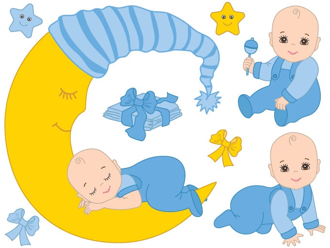 Baby Boy Bib Clip Art