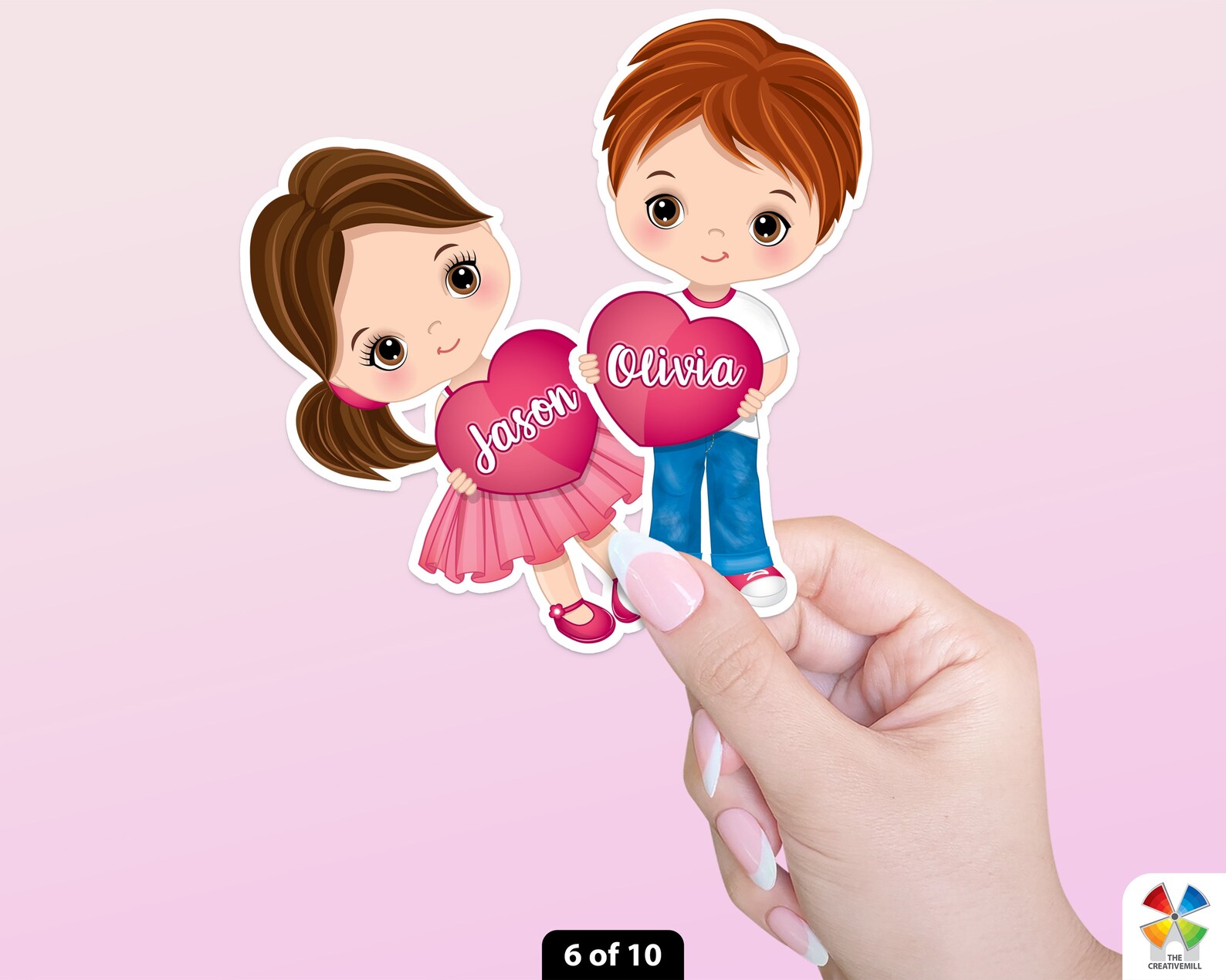 Valentines Day Clipart Vector Valentine Day Boy and Girl - Etsy