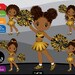 Gold Cheerleader Clipart, Vector Pom, Sport, Black Cheerleader PNG ...
