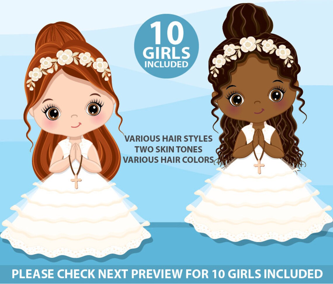 First Communion Clipart Vector Communion Clipart African | Etsy
