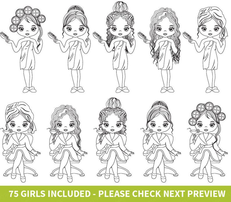 75 Spa Girls Clipart Vector Spa Girl Spa Party Clipart Spa - Etsy Canada