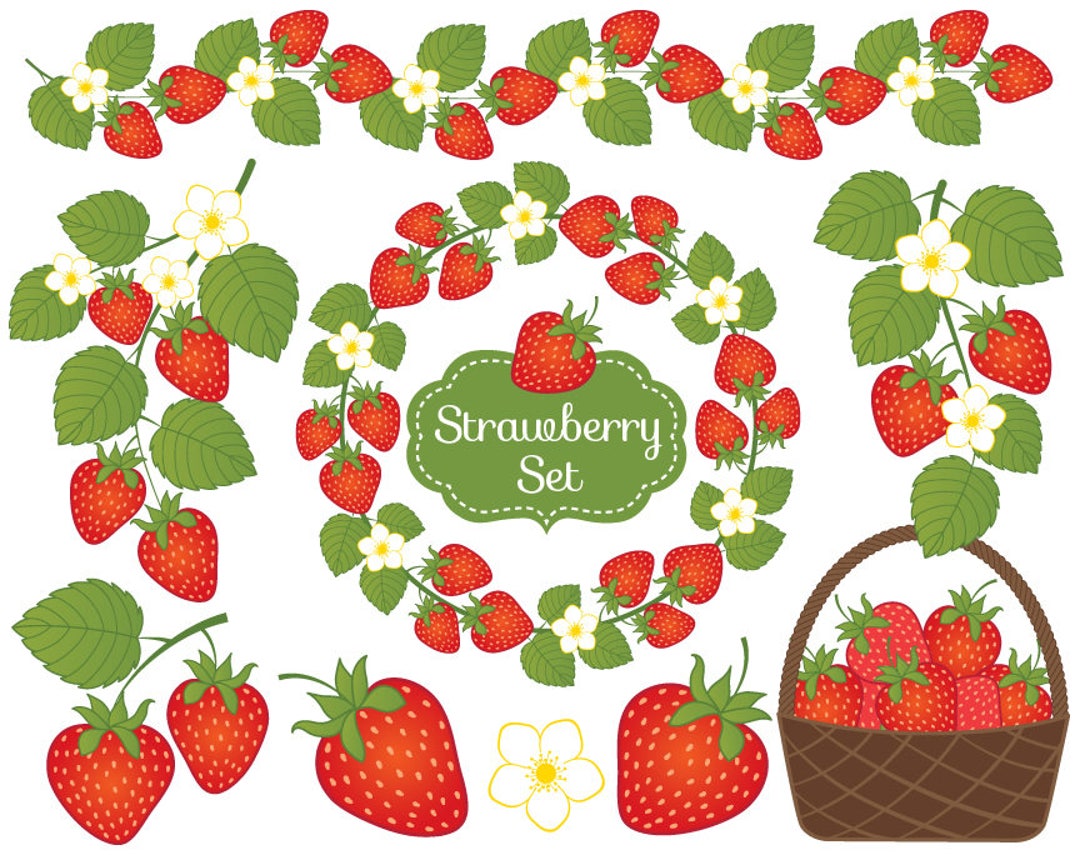 Strawberry Clipart - Vector Strawberry Clipart, Berry Clipart ...