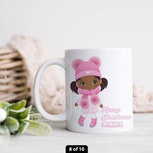 Cute Winter Girl Clipart, Vector Little Girl, Doll, Afro Character ...