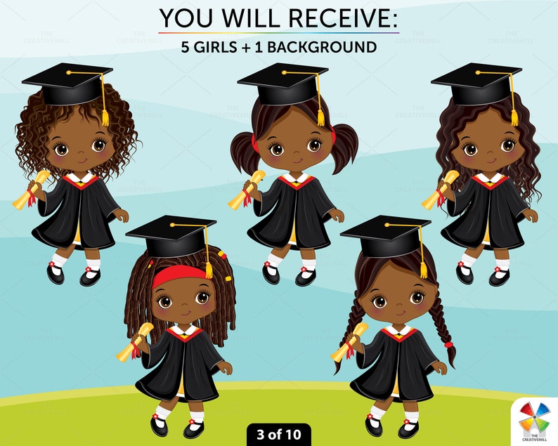 Graduation Clipart Vector Preschool Student PNG Diploma - Etsy