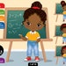 School Black Girl Clipart Vector School African American - Etsy