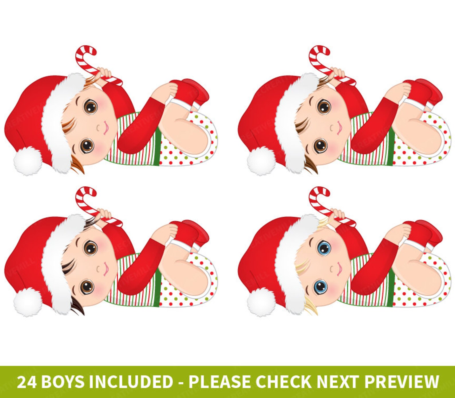 Christmas Baby Boys Clipart Vector Christmas Clipart Baby - Etsy UK