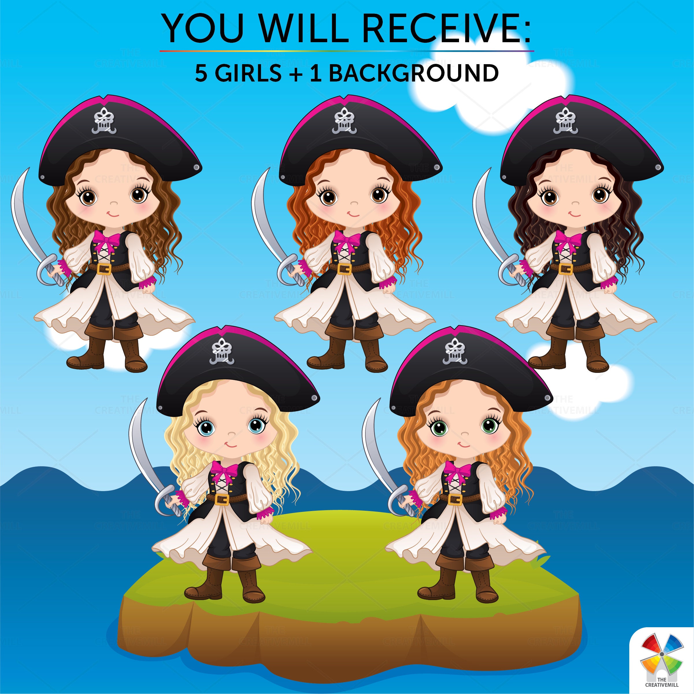 Girl Pirate Animated