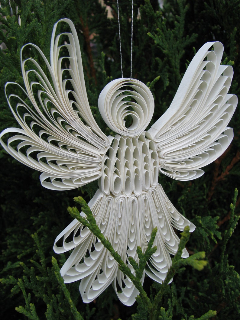 Paper Quilled Christmas Angel - Etsy