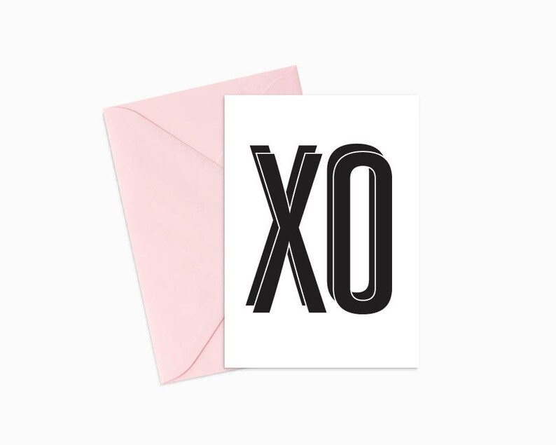 XO Printable Art | Black and White Instant Download Art File ...
