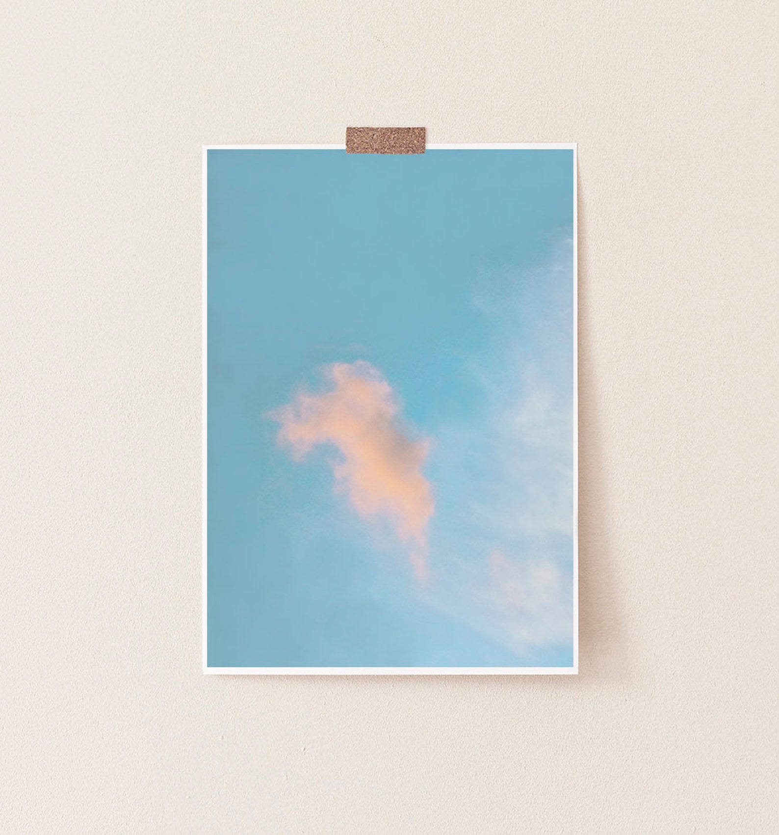 Pink Cloud Art Print Pink Sky Wall Art Printable Printable | Etsy