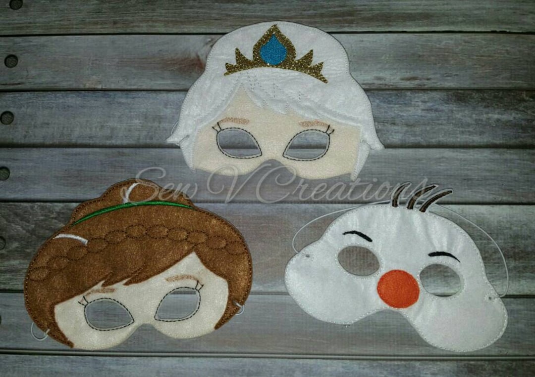 Frozen Inspired Masks - Etsy