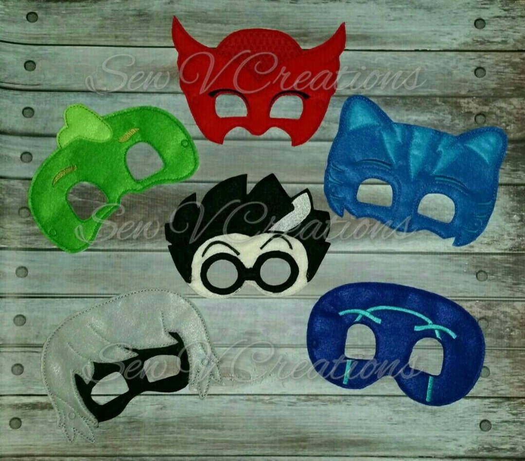 PJ Masks Inspired Masks - Etsy