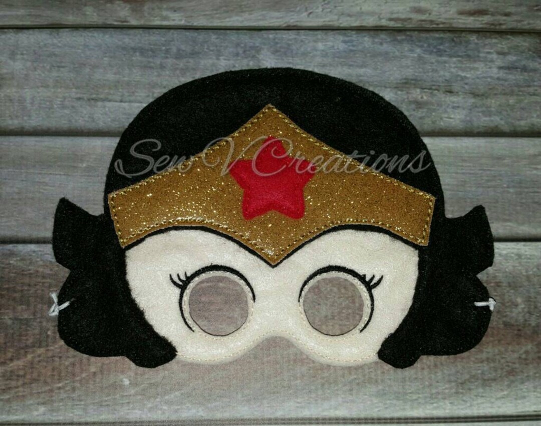 Wonder Woman Inspired Superhero Mask - Etsy