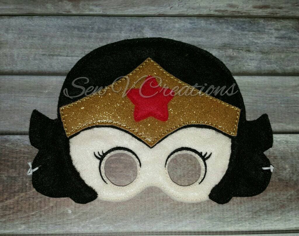 Wonder Woman inspired Superhero Mask | Etsy