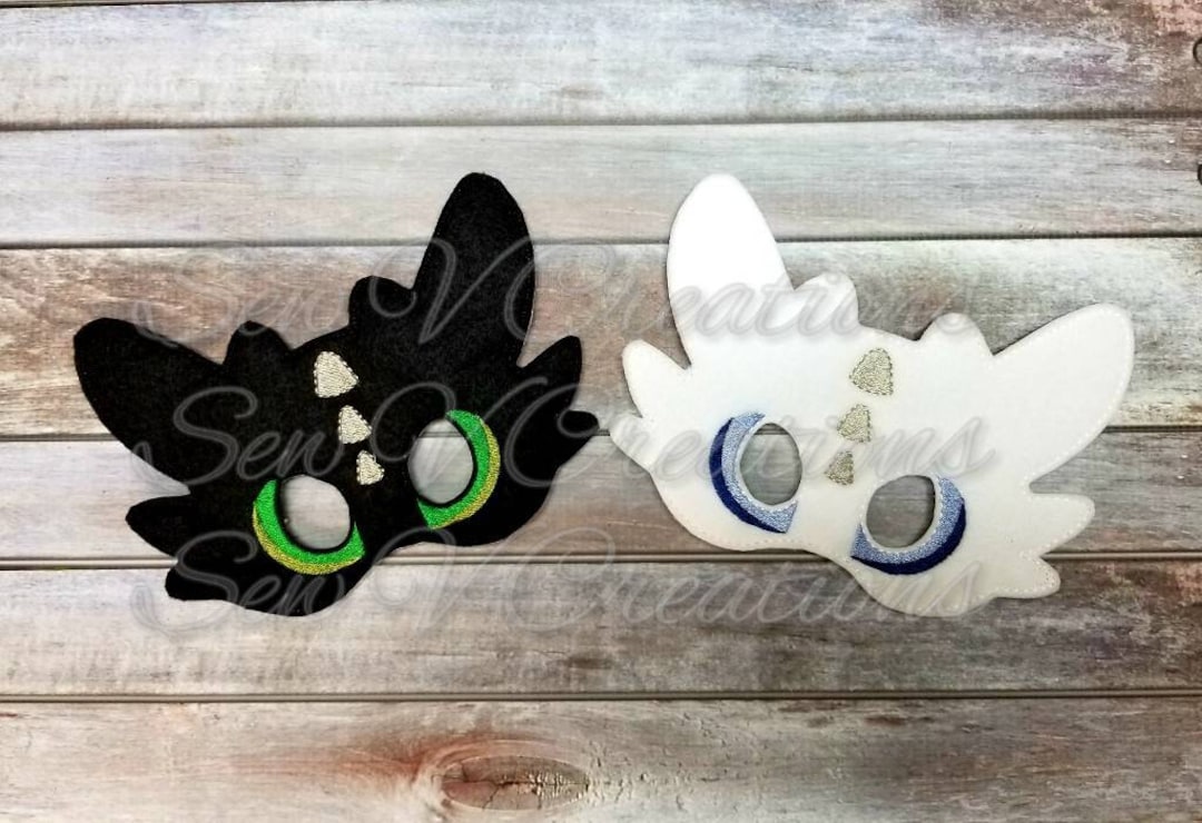 Toothless Inspired Mask Nightfury, Lightfury - Etsy