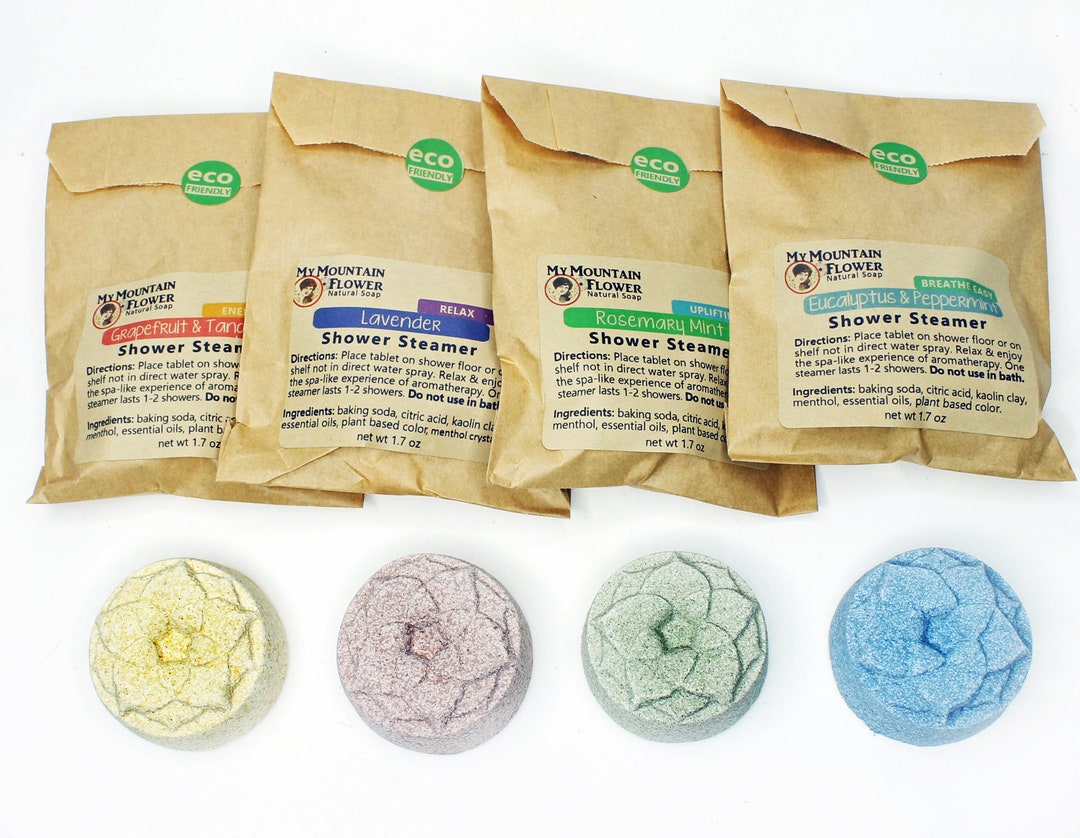 Handmade All Natural Shower Steamer, Menthol Shower Bomb, Eco Friendly ...