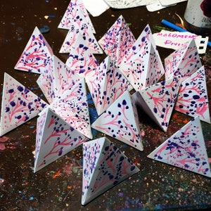 CUSTOM LANTERNS - Design Your Own Paper Light Garland - Paper Pyramid ...