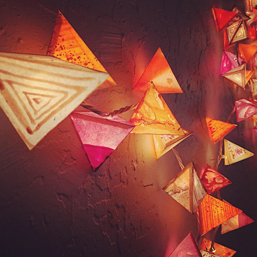 Paper Lanterns - Wedding Garland - NEW MEXICO - Handmade Lights in a ...