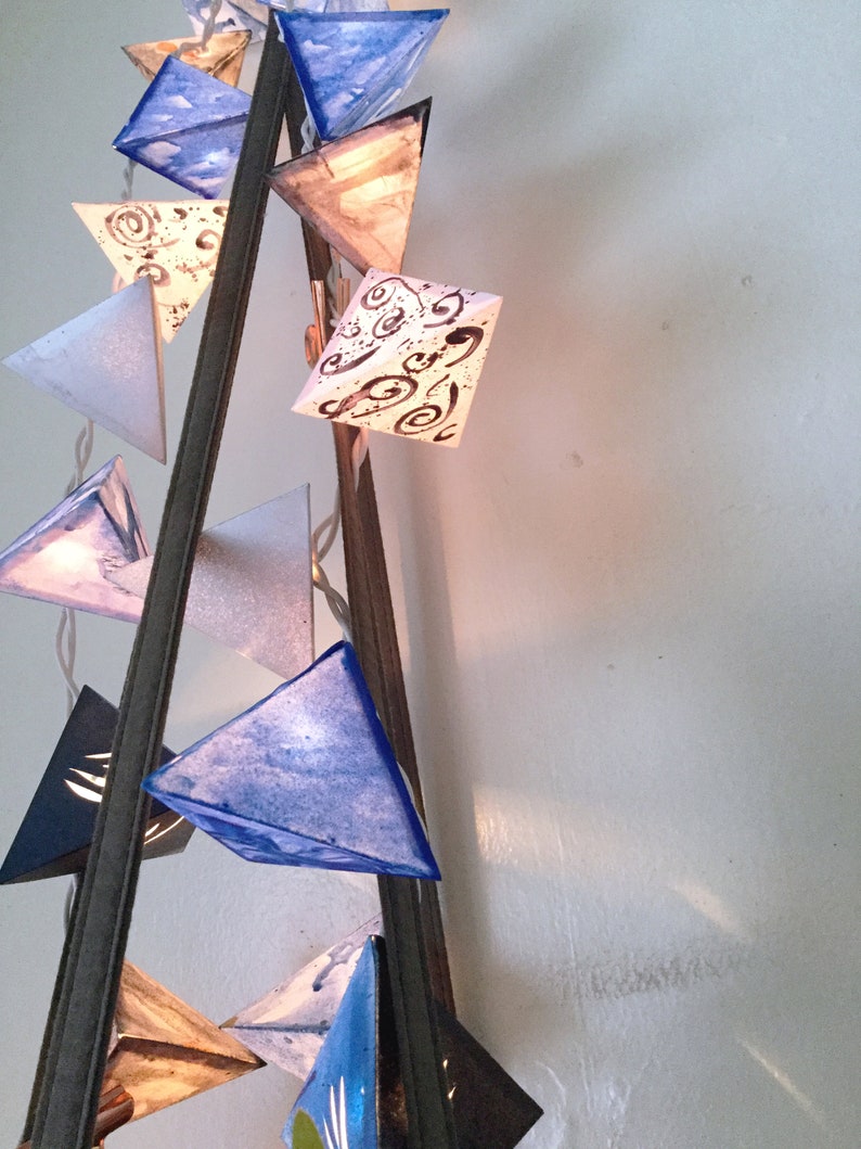 Origami Lanterns - THE SUMMER BREEZE - Handmade Paper Light Garland in ...