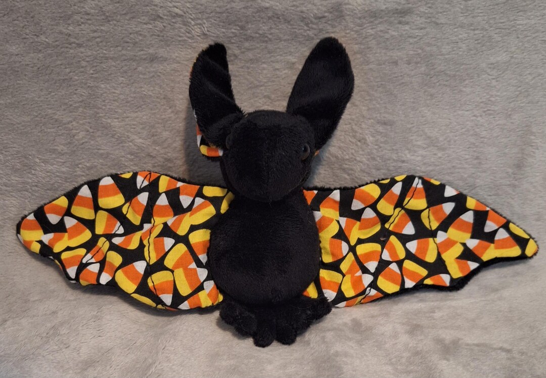 Plush Bat Candy Corn Halloween Candy Halloween Stuffed Toy - Etsy