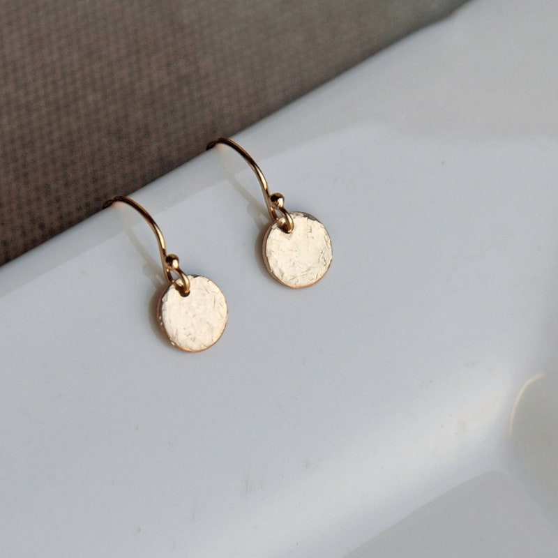 Gold Disc Earrings - Etsy