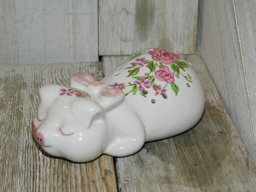 Avon Pig Potpourri 78, Pig Room Freshener, Pig Sachet, Pink Flower Pig ...