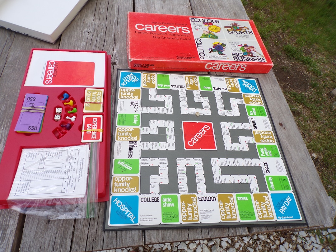 Careers Game Parker Brothers Game 1971, Vintage Board Game, Financial ...