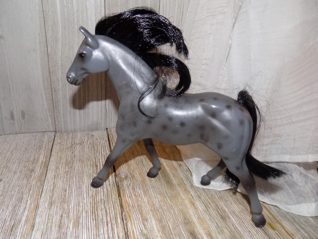 Horse Black Gray Toy, Vtg Toy Horses, Vintage Toys, Western Toys ...