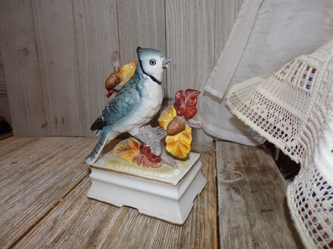 Towle Fine Porcelain Blue Bird Music Box, Somewhere Over the Rainbow ...