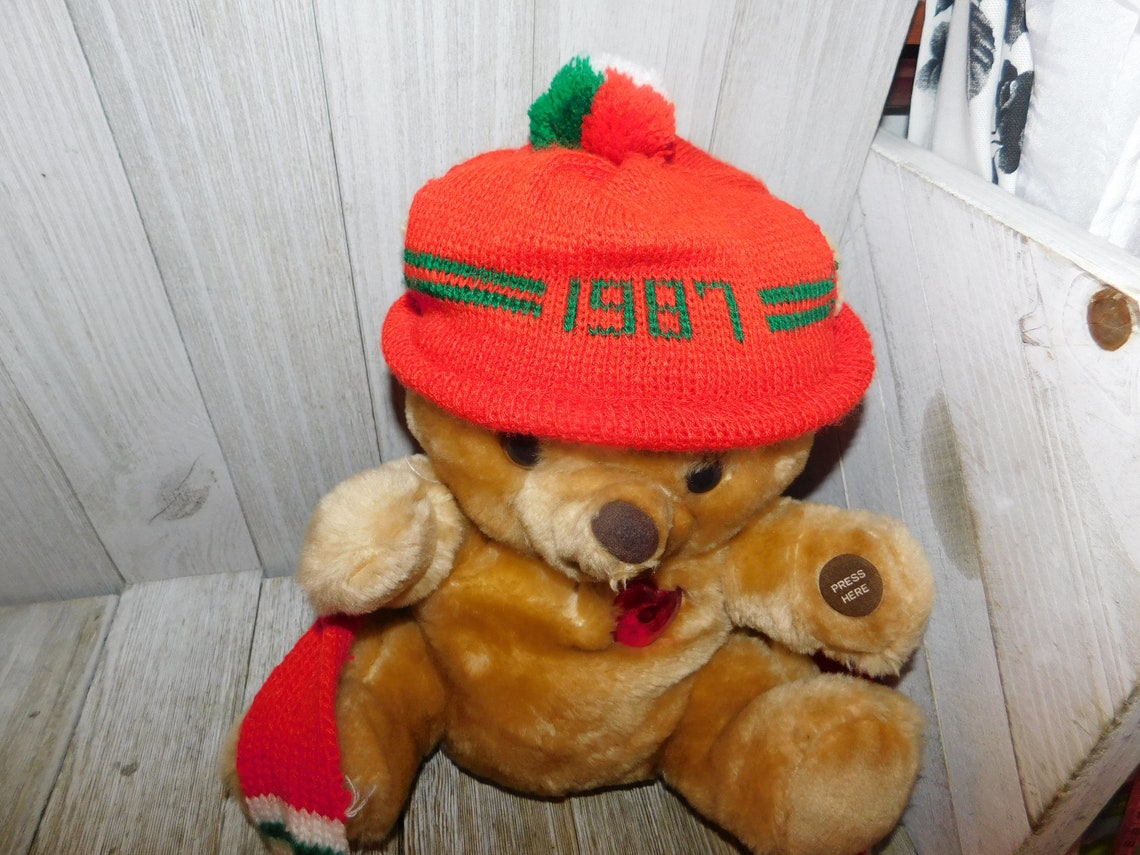 Vintage Cuddle 87 Winter Bear Vintage Stuffed Bear Vintage - Etsy