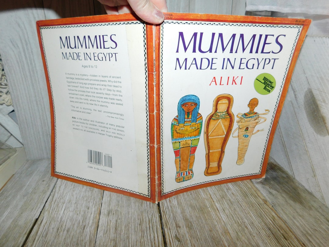 Mummies Made in Egypt by Aliki 85, Vtg Childrens Book, Soft Cover Book ...
