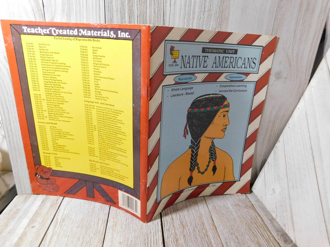 Thematic Unit Native Americans Book, Vintage Paperback Book ...