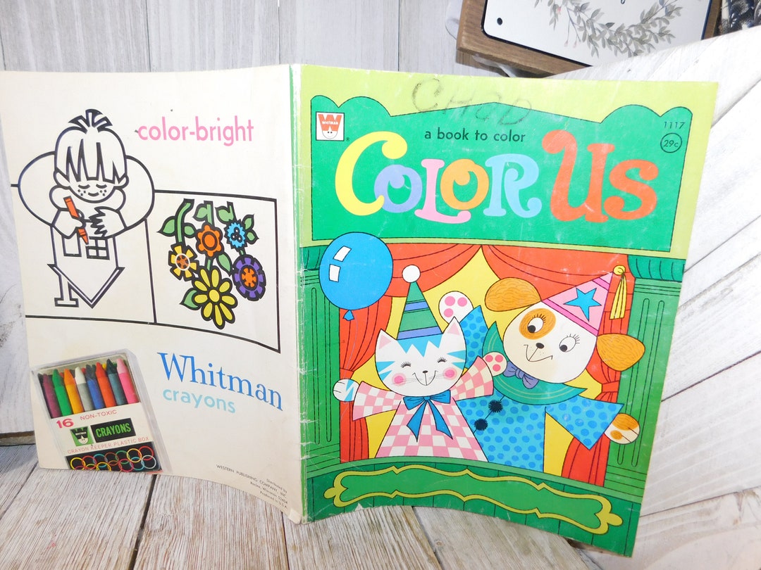 Vtg Whitman Color Book 117, 1980, Coloring Book, Vintage Children's ...