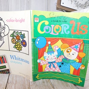 Vtg Whitman Color Book 117, 1980, Coloring Book, Vintage Children's ...