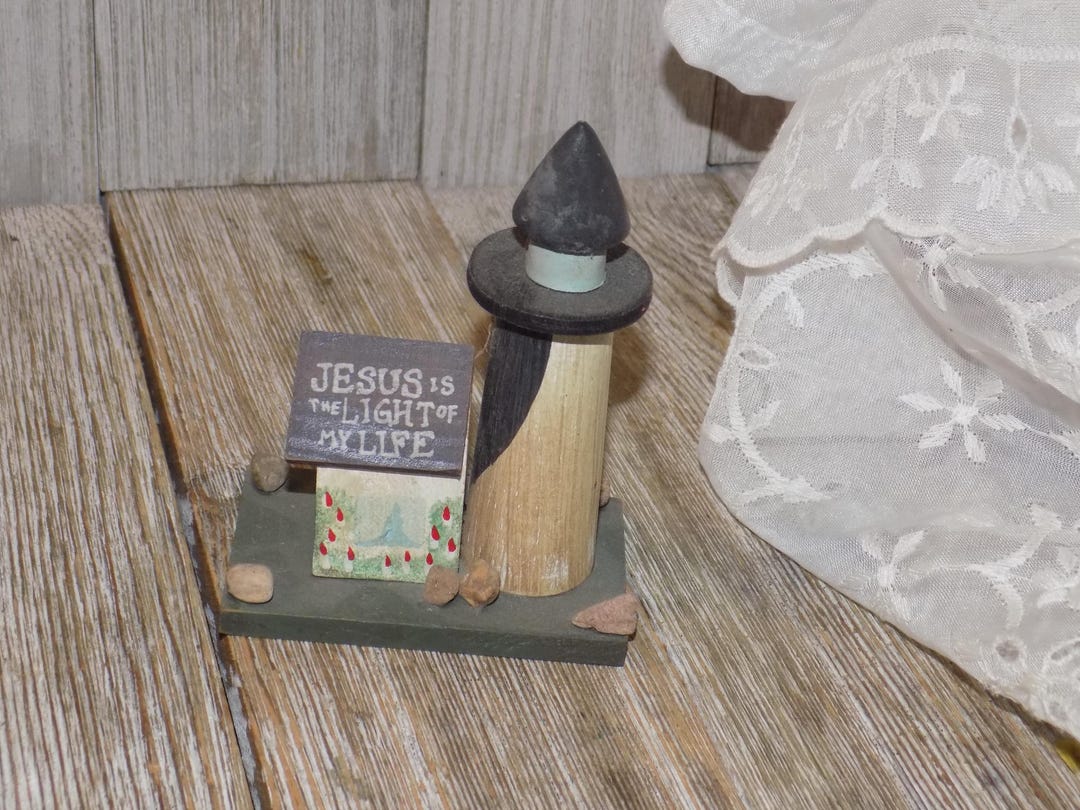 LIGHTHOUSE Jesus is the Light of My Life, Small Light House, Home Decor ...