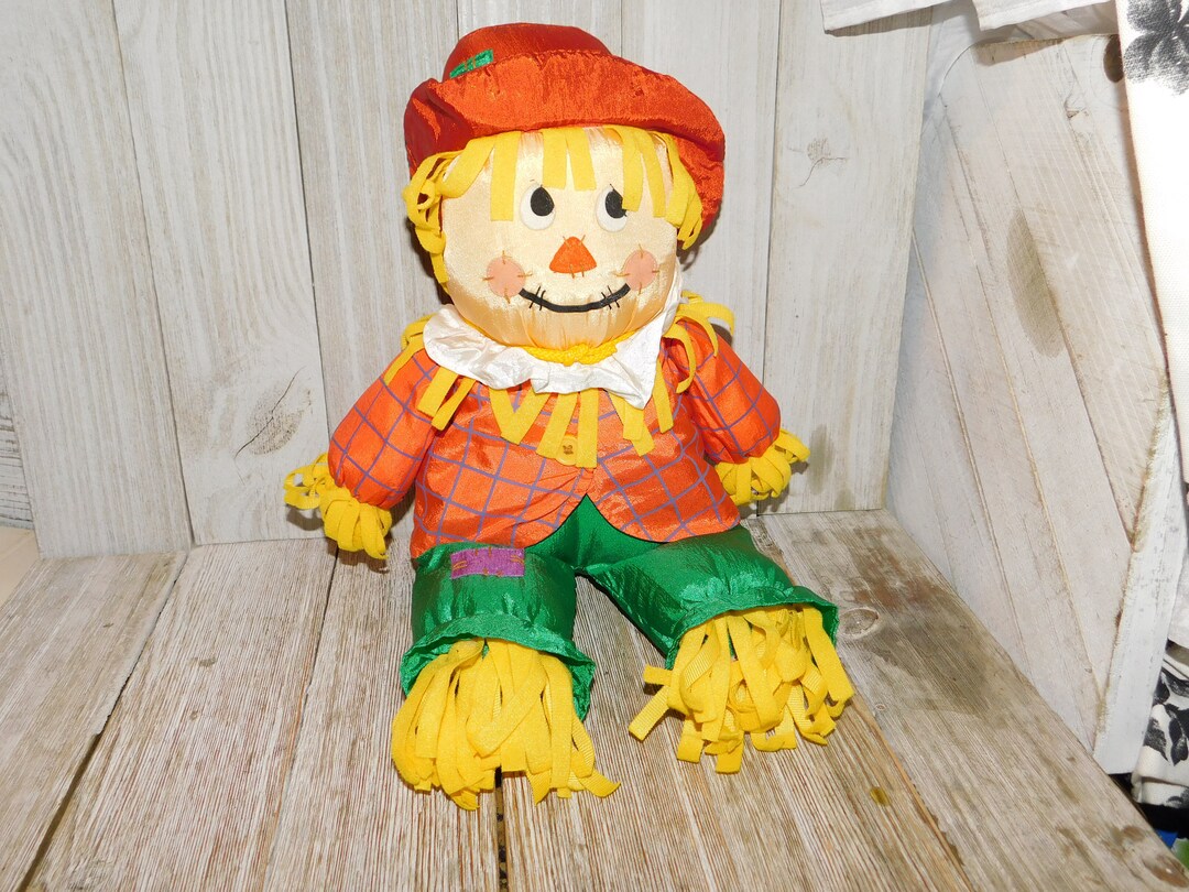 Scarecrow Plush Scarecrow, Toy Scarecrow, Vintage Stuffed Animals ...