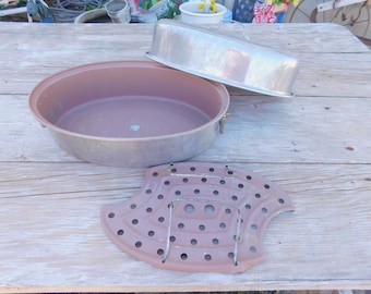 Vintage Large Mirror Aluminum Roasting Pan - Etsy