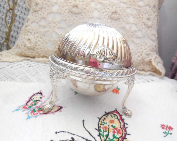 Silver Plated Ornate Dome Butter Dish / Butter Buttler : - Etsy