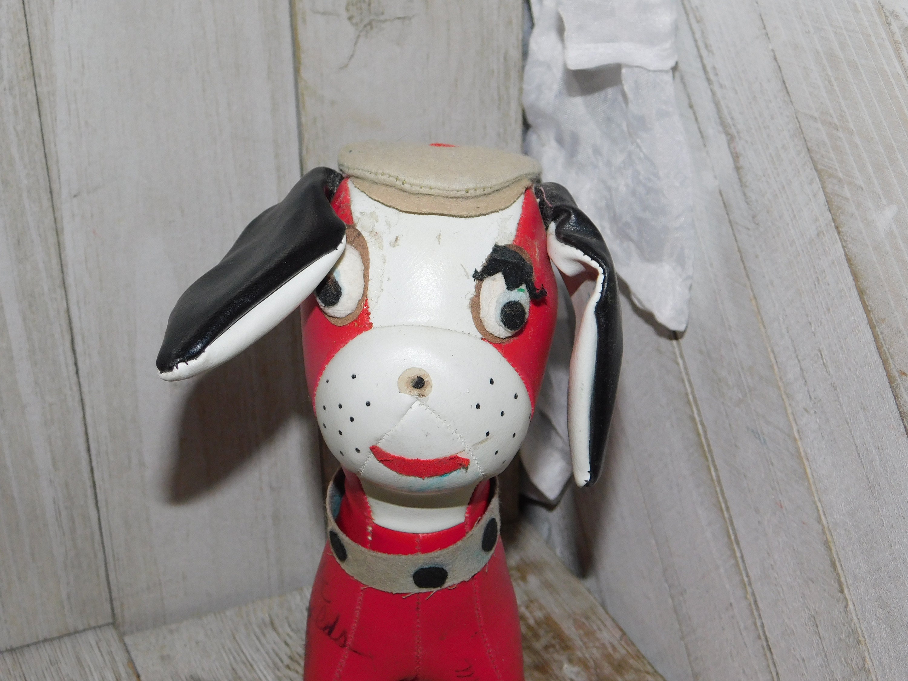 Vinyl Signature Red and White Dog, Vintage Toys, Vintage Toy Dog ...