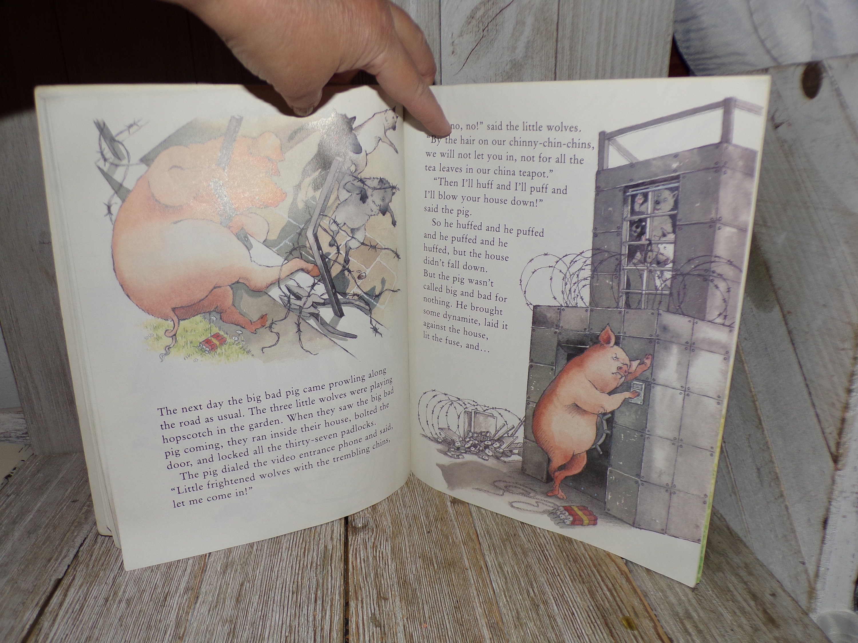 The Little Wolves and the Big Bad Pig by Eugene Trivizas and Helen ...