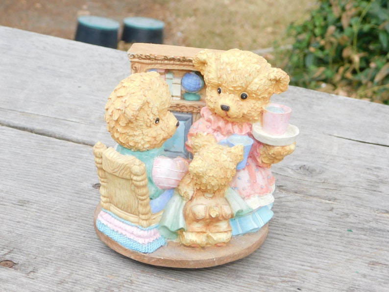 Let Me Be Your Teddy Bear Music Box Home Decor Bear Family - Etsy