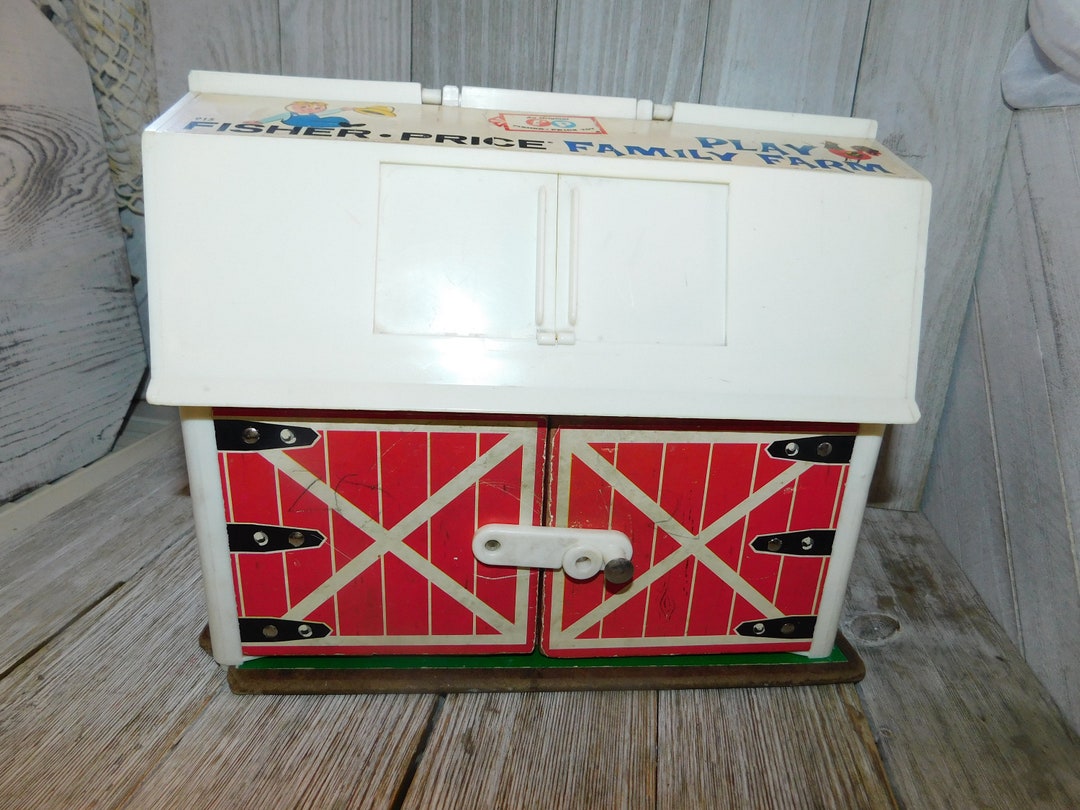 Fisher Price Little People Barn 1967, Vintage Toy Barn, FP Little ...