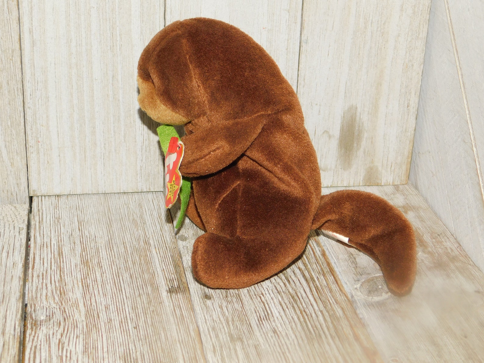 Vintage Ty Beanie Baby Beaver Seaweed 95 Vintage Ty Stuffed - Etsy